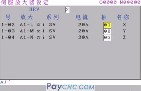 Initialize setting of FSSB on Fanuc 0