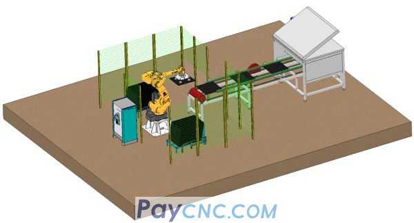 Loading ceramic tile with RB20 Robot