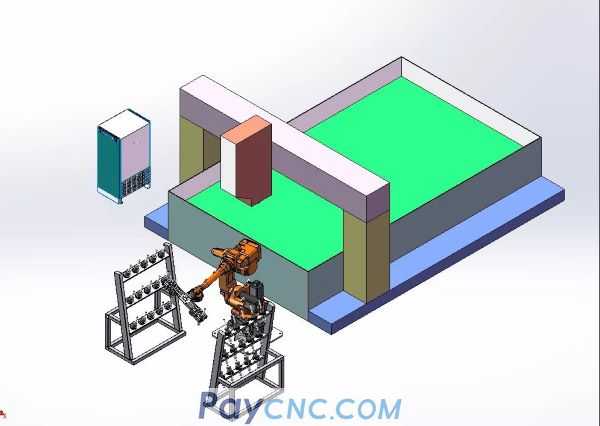 Big tool change with RB50 Robot