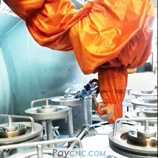 Brake disc paiting with RB08 Robot